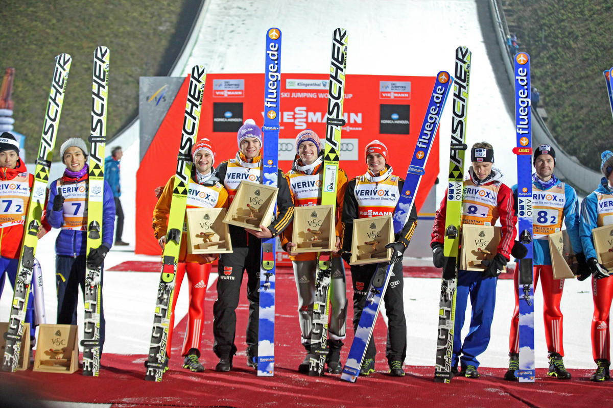 DSV-Adler gewinnen Teamspringen in Klingenthal - Radio Zwickau